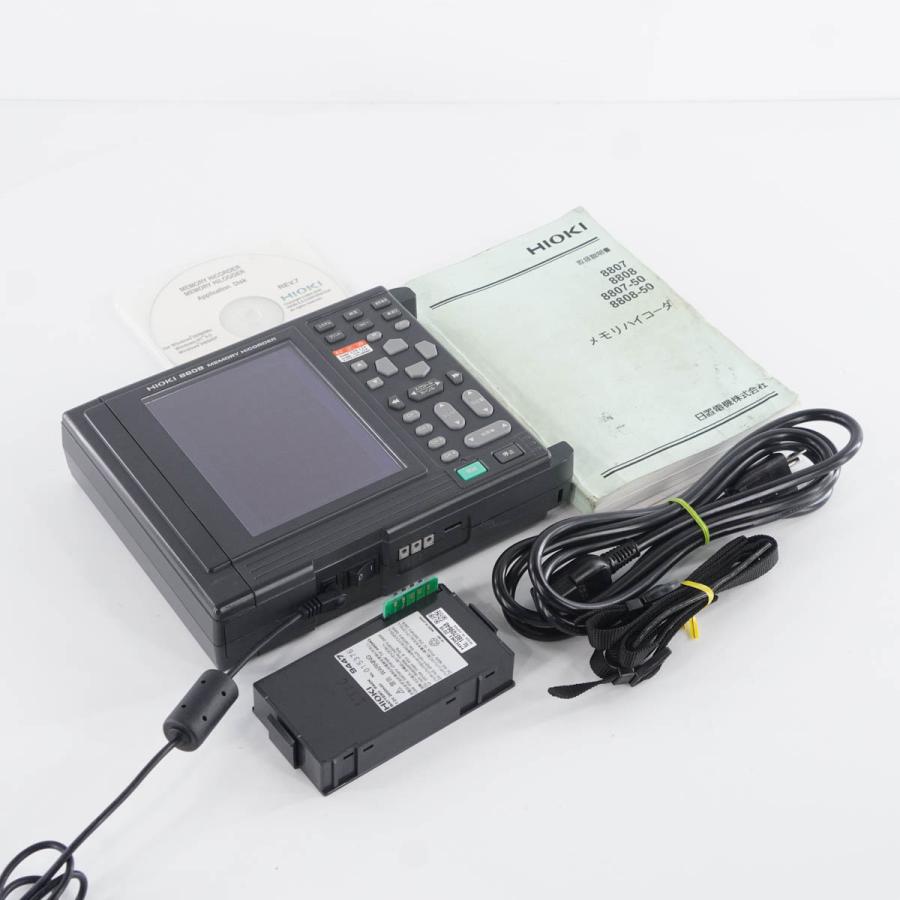 HIOKI 8808 MEMORY HiCORDER メモリーハイコーダー ACアダプター ソフトウェア 取扱説明書[ST04205-0317 ...