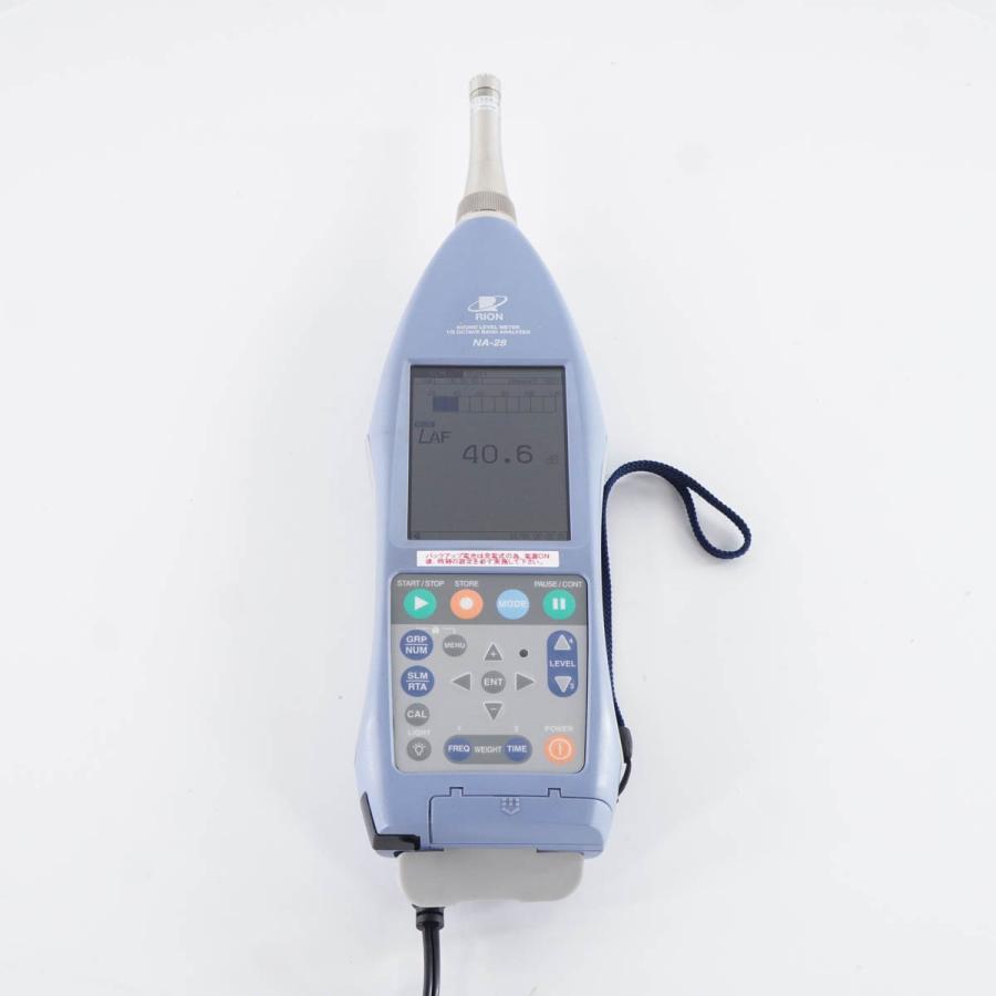 [DW]USED 8日保証 検定25年7月まで有効 RION NA-28 騒音計 SOUND LEVEL METER 1/3 OCTAVE ...