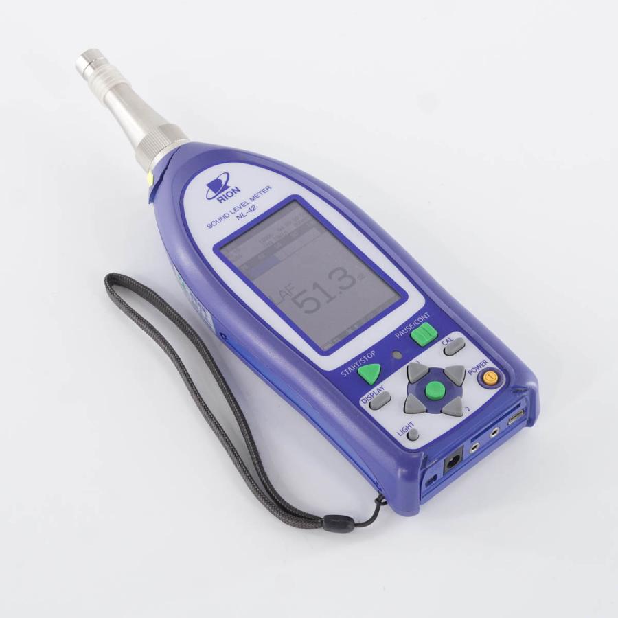 [DW]USED 8日保証 RION NL-42 SOUND LEVEL METER 普通騒音計 サウンドレベルメーター UC-52 ...
