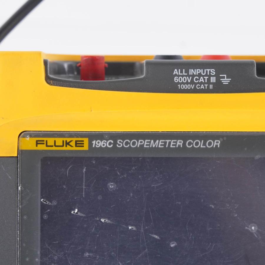 [JB]USED 現状販売 FLUKE 196C SCOPEMETER COLOR スコープメーター 100MHz 1GS/s ACアダプター ...