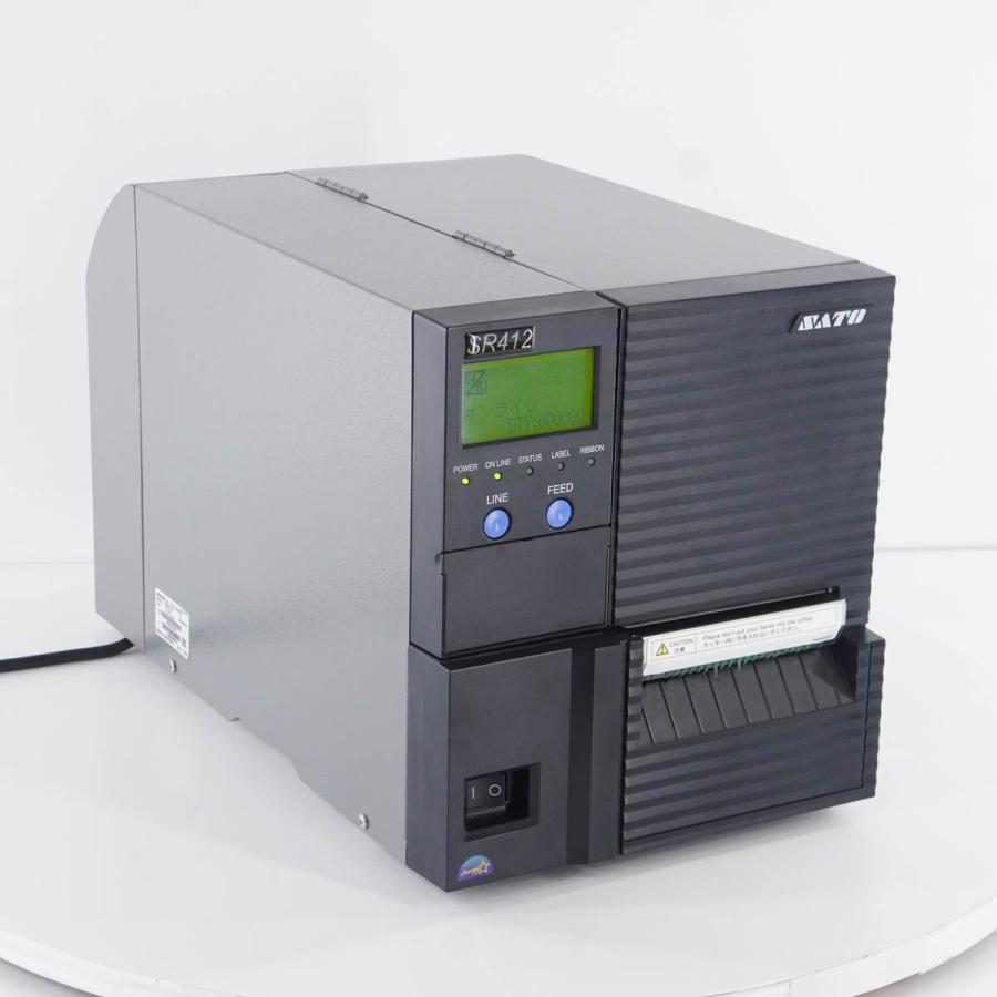 [JB]USED 現状販売 SATO SR-412+CT -2 BARCODE PRINTER バーコードプリンター ラベルプリンター ...
