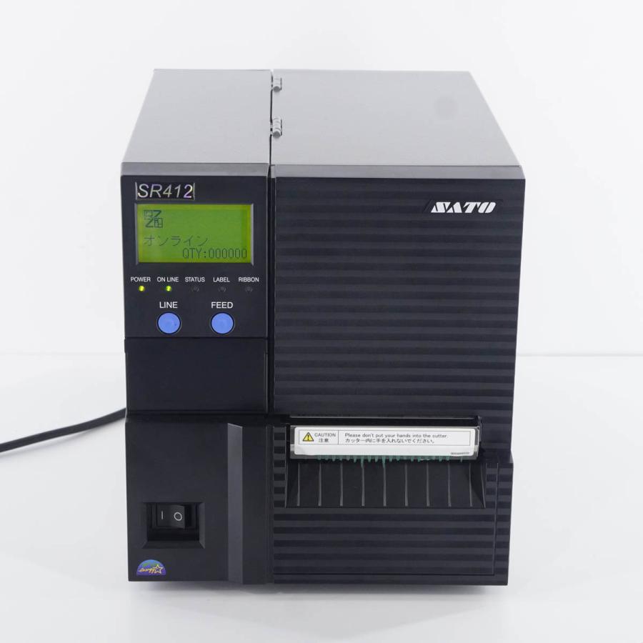 [JB]USED 現状販売 SATO SR-412+CT -2 BARCODE PRINTER バーコードプリンター ラベルプリンター ...