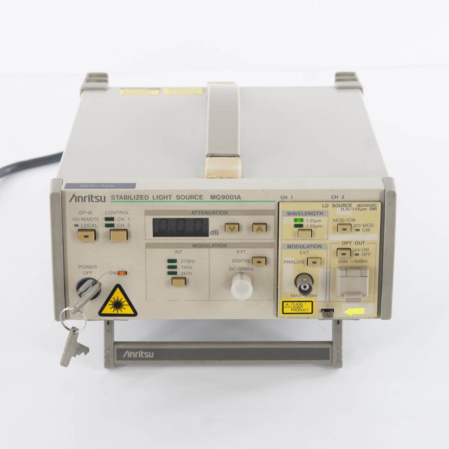 [JB]USED 現状販売 Anritsu MG9001A STABILIZED LIGHT SOURCE 安定化光源 OPT 703 ...