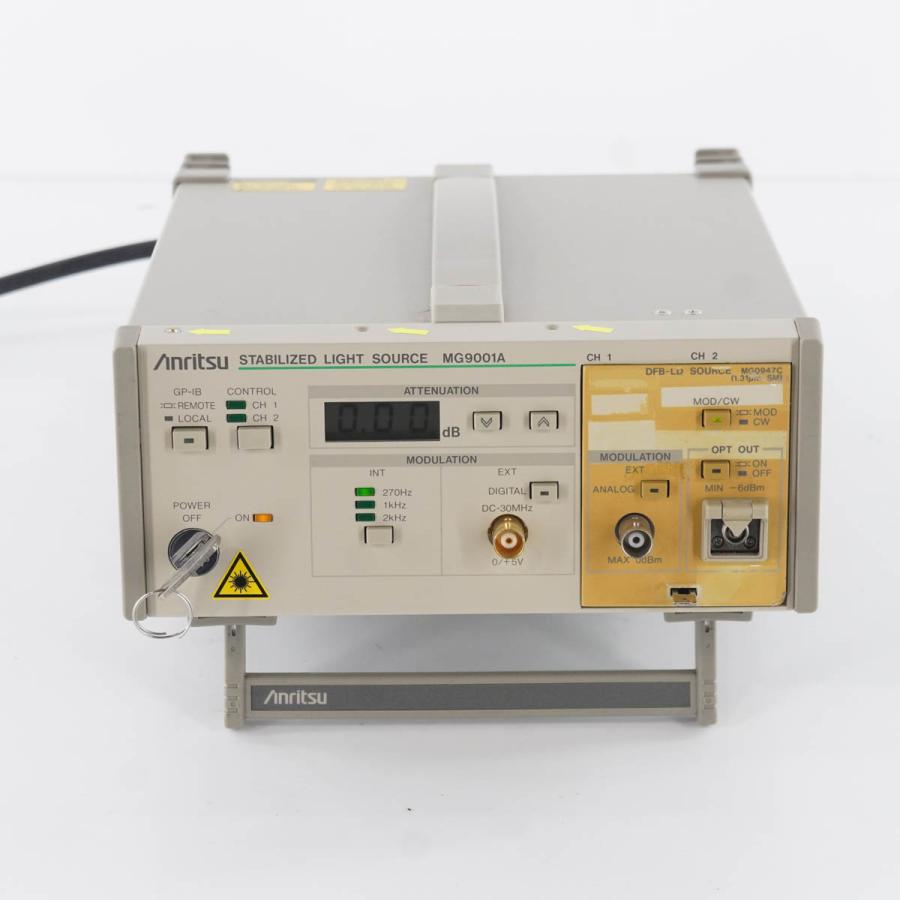 [DW]USED 8日保証 Anritsu MG9001A MG0947C STABILIZED LIGHT SOURCE 安定化光源 DFB ...
