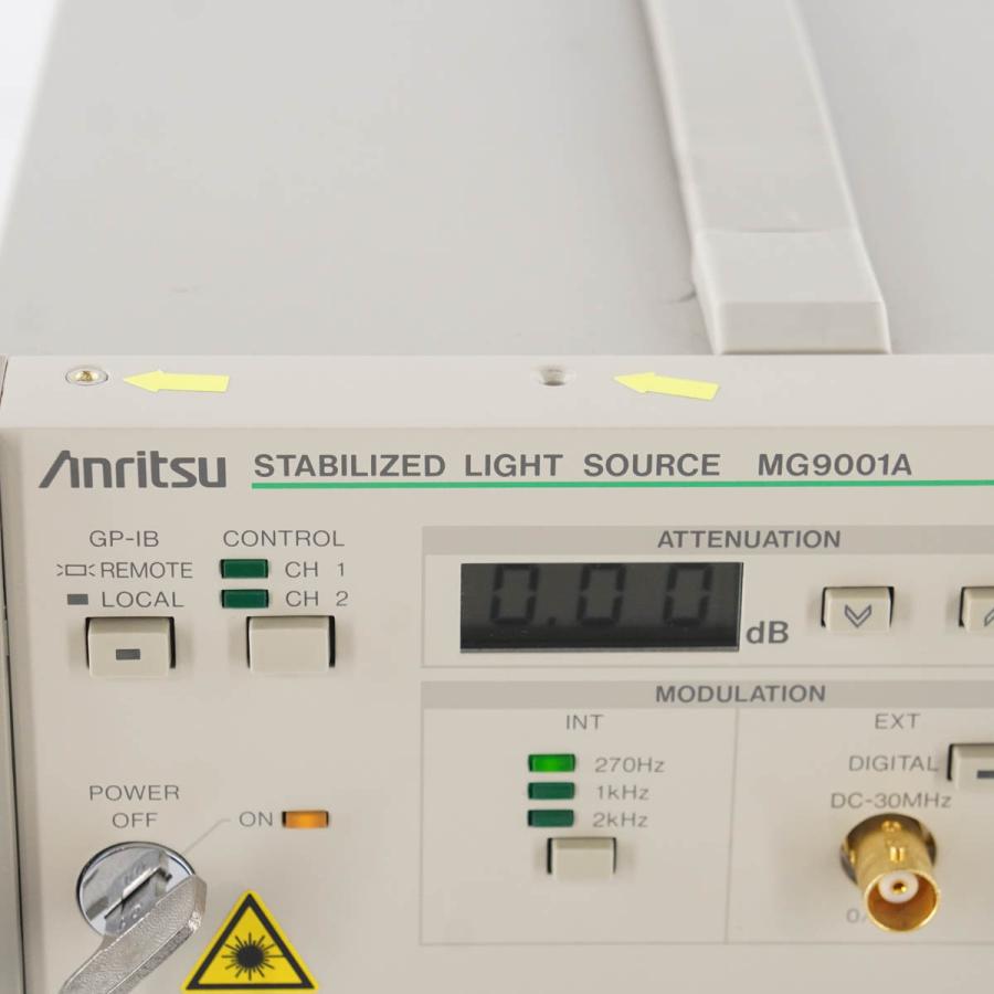 [DW]USED 8日保証 Anritsu MG9001A MG0947C STABILIZED LIGHT SOURCE 安定化光源 DFB ...