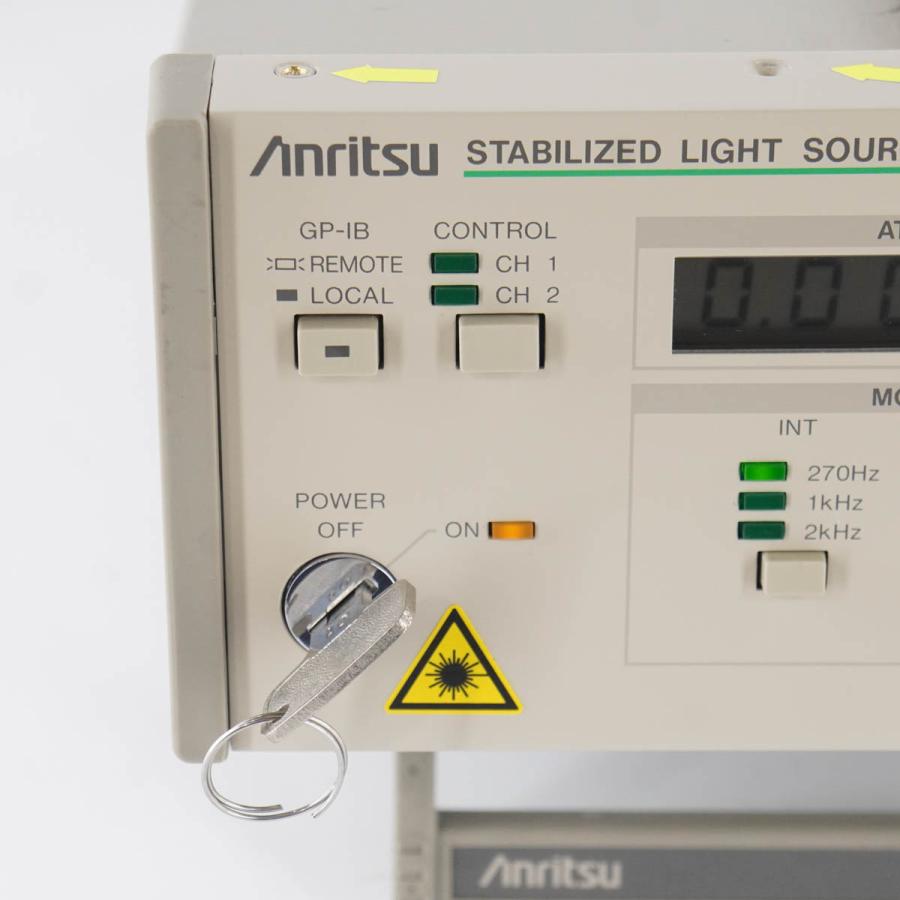 [DW]USED 8日保証 Anritsu MG9001A MG0947C STABILIZED LIGHT SOURCE 安定化光源 DFB ...