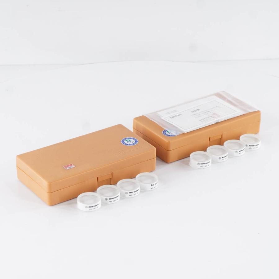 [DW]USED 8日保証 2箱セット Mitutoyo OP-25 157-903 OPTICAL PARALLEL オプチカルパラレル 157-101 157-102 157-103 ...