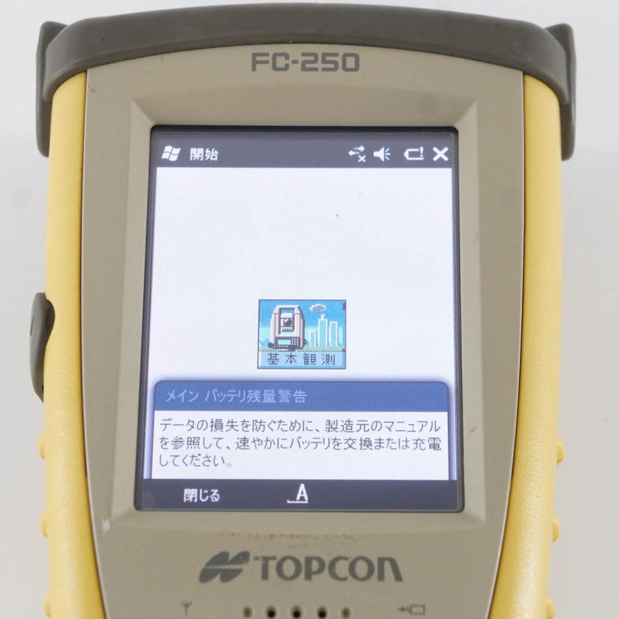 [PG]USED 8日保証 TOPCON FC-250 DATA COLLECTOR データコレクター 基本観測 測量機器 ソフトウェア ...