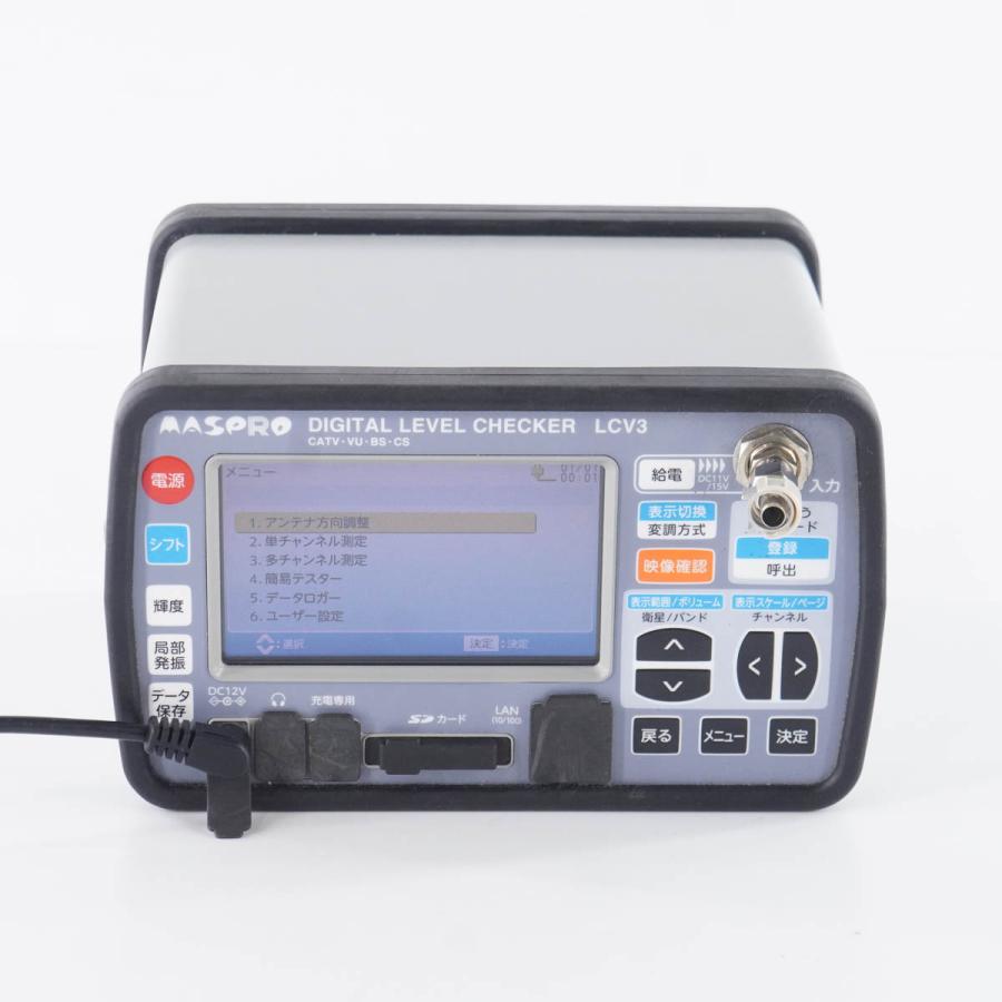 [DW]USED 8日保証 MASPRO LCV3 DIGITAL LEVEL CHECKER デジタルレベルチェッカー CATV VU BS ...