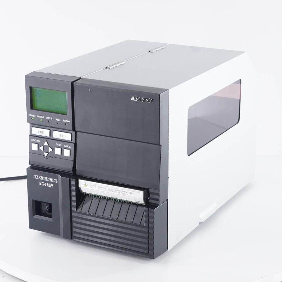 [PG]USED 8日保証 SATO SG412R+CT SCANTRONICS BARCODE PRINTER バーコードプリンター ラベル ...