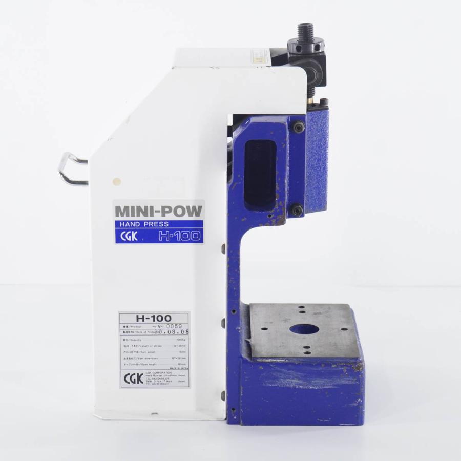 [PG]USED 8日保証 CGK H-100 MINI-POW HAND PRESS ハンドプレス 手動プレス ハンド式プレス機 ...