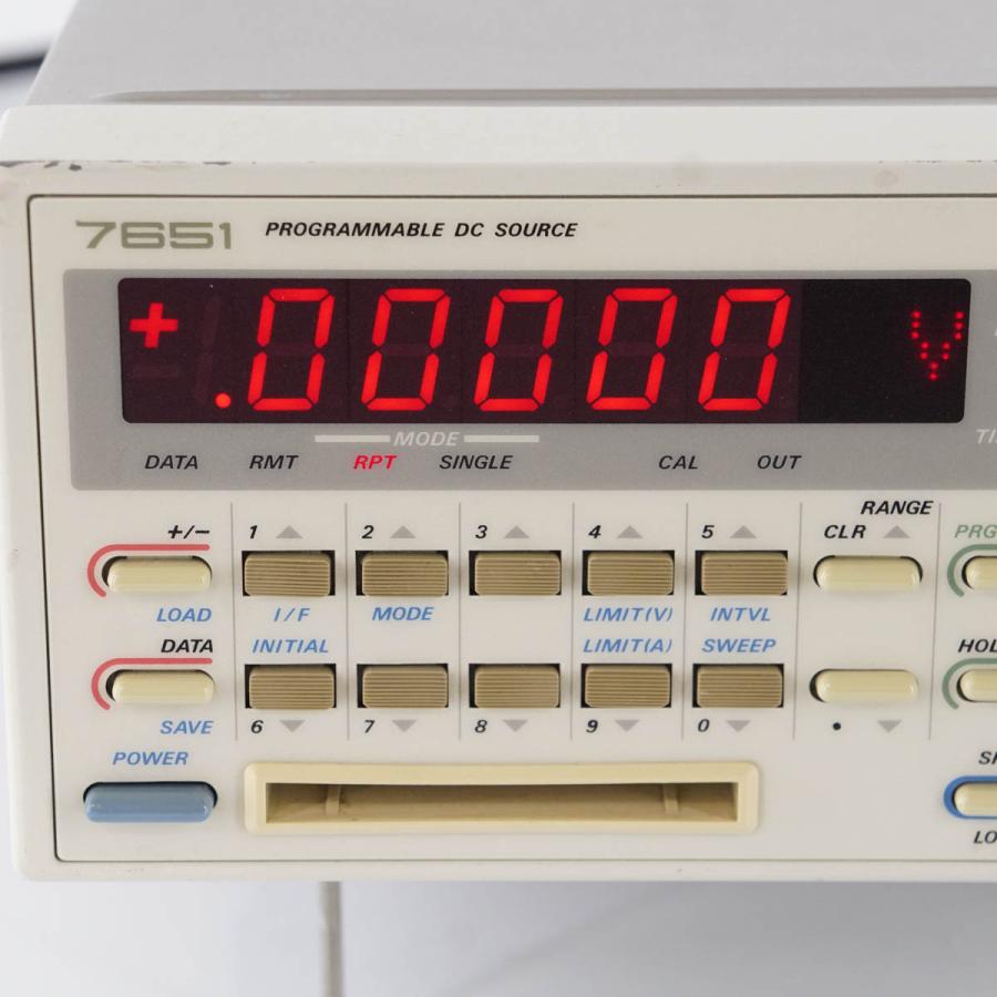 [JB]USED 現状販売 YOKOGAWA 7651 765101 PROGRAMMABLE DC SOURCE プログラマブル直流電圧 ...