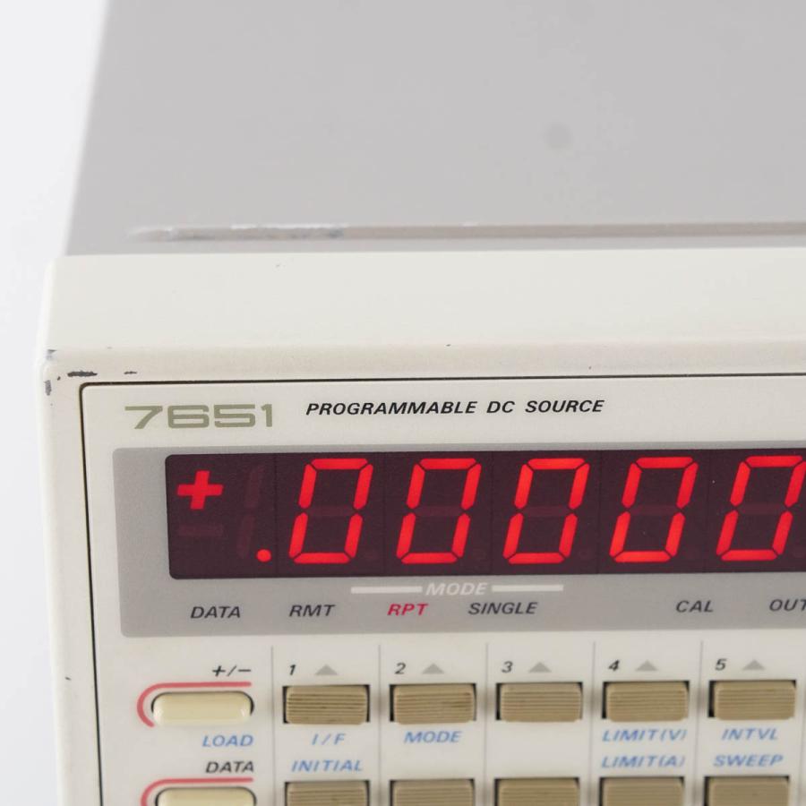 [JB]USED 現状販売 YOKOGAWA 7651 765101 PROGRAMMABLE DC SOURCE プログラマブル直流電圧 ...