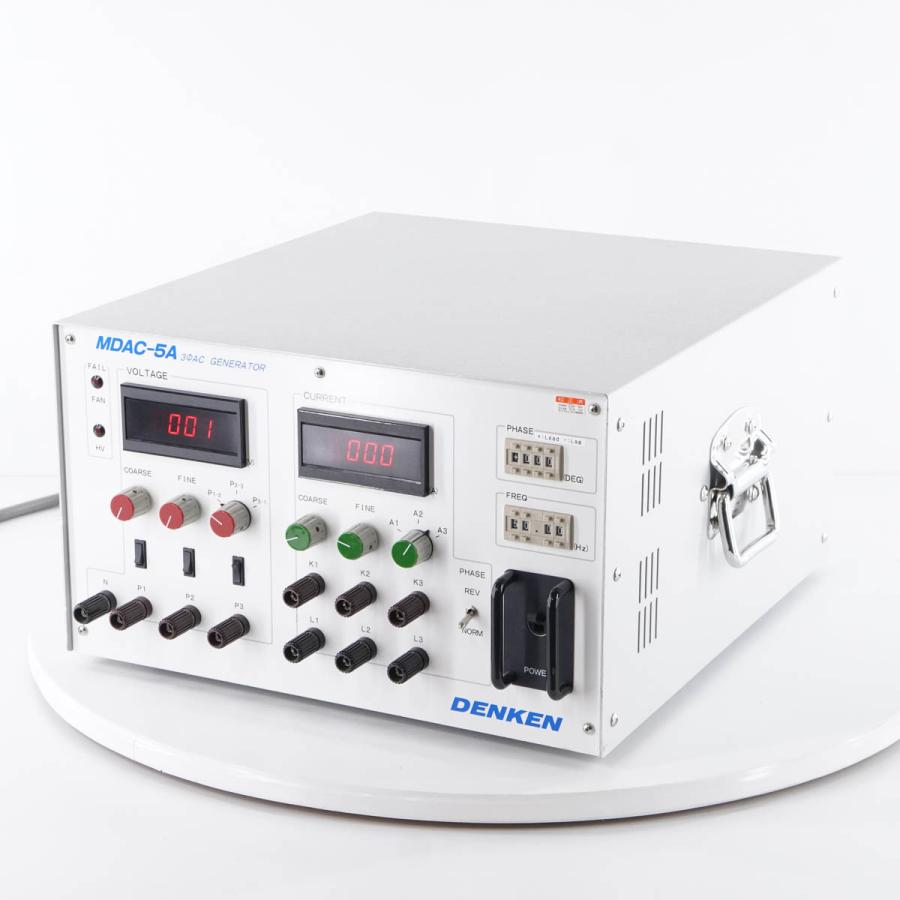 [JB]USED 現状販売 DENKEN MDAC-5A GENERATOR 三相交流発生装置 3φAC 取扱説明書 [04518-0123] : DIRWINGSショップ - 通販 ...