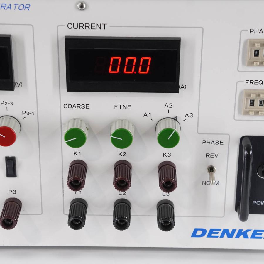 [JB]USED 現状販売 DENKEN MDAC-5A GENERATOR 三相交流発生装置 3φAC 取扱説明書 [04518-0123] : DIRWINGSショップ - 通販 ...