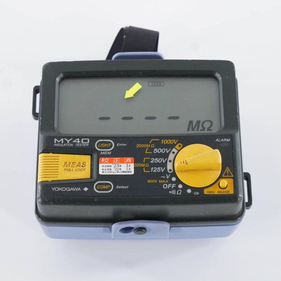 [JB]USED 現状販売 YOKOGAWA MY40 MY40-01 INSULATION TESTER 絶縁抵抗計 取扱説明書 ...