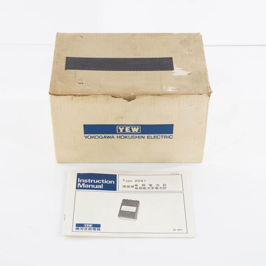[DW]USED 8日保証 YOKOGAWA 2041 2041-02 YEW 携帯用単相低力率電力計 取扱説明書 [ST04528-0014 ...