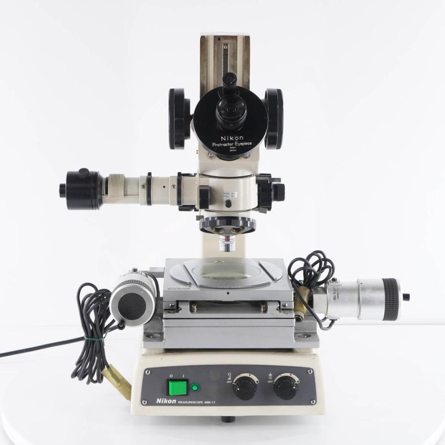 [JB]USED 現状販売 NIKON MM-11 MEASURESCOPE 測定顕微鏡 A4-B SC-112 1Div 1Min M ...