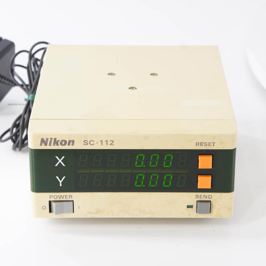 [JB]USED 現状販売 NIKON MM-11 MEASURESCOPE 測定顕微鏡 A4-B SC-112 1Div 1Min M ...