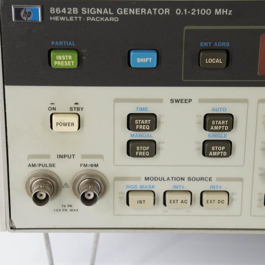 [DW]USED 8日保証 HP 8642B SIGNAL GENERATOR シグナルジェネレーター OPT 001 0.1-2100MHz ...