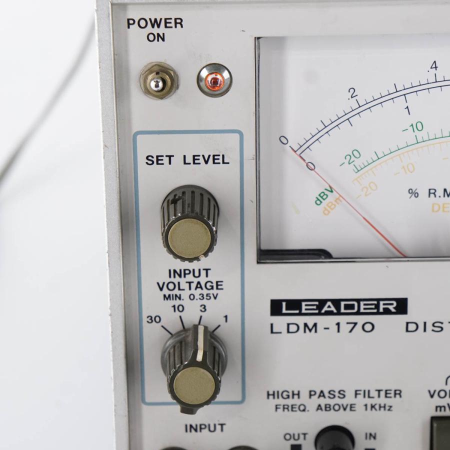 [DW]USED 8日保証 LEADER LDM-170 DISTORTION METER ディストーションメーター 電源コード ...