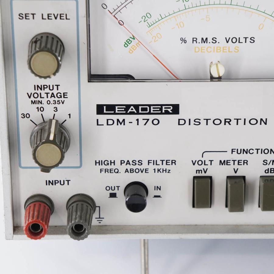 [DW]USED 8日保証 LEADER LDM-170 DISTORTION METER ディストーションメーター 電源コード ...
