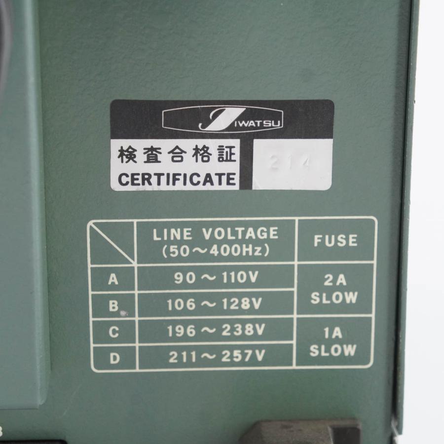 [JB]USED 現状販売 IWATSU SS-5121 SYNCHROSCOPE シンクロスコープ 100MHz 電源コード [04587-0012] :04587-0012 ...