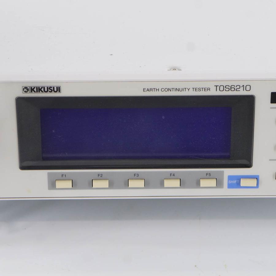 [JB]USED 現状販売 KIKUSUI TOS6210 EARTH CONTINUITY TESTER 電源コード [04587-0021 ...