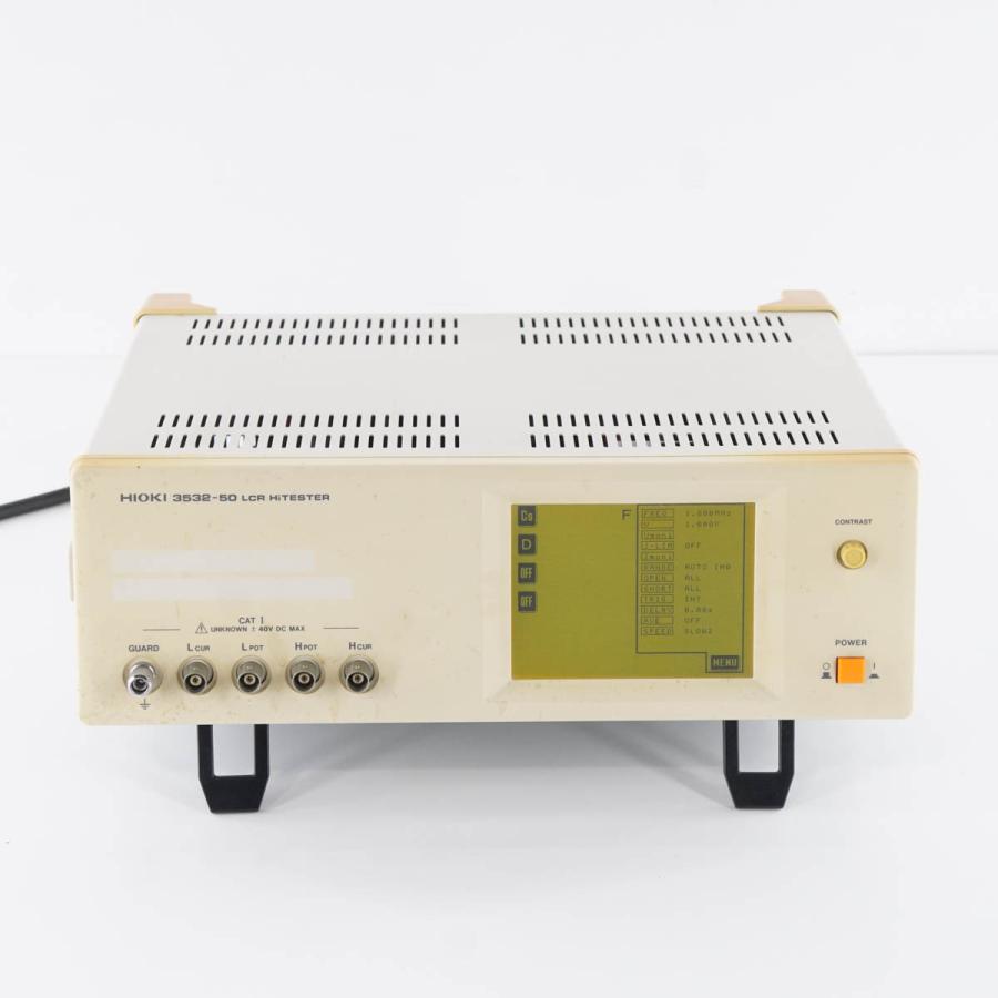 [DW]USED 8日保証 HIOKI 3532-50 LCR HiTESTER 9593-01 電源コード 取扱説明書 [04592 ...