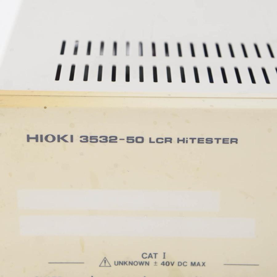 [DW]USED 8日保証 HIOKI 3532-50 LCR HiTESTER 9593-01 電源コード 取扱説明書 [04592 ...