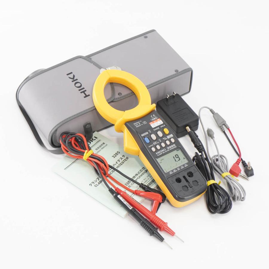 [DW]USED 8日保証 02/2022CAL HIOKI 3285 CLAMP ON AC/DC HiTESTER ACアダプター 取扱 ...