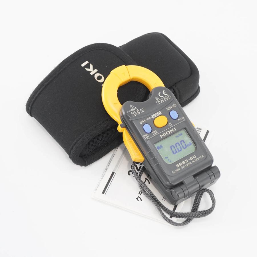 [DW]USED 8日保証 校正2023年8月まで有効 HIOKI 3293-50 CLAMP ON LEAK HiTESTER クランプオン ...