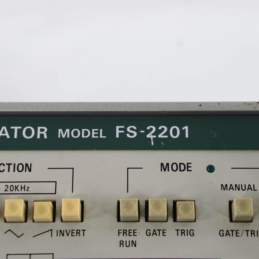 [DW]USED 8日保証 TOA FS-2201 SYNTHESIZED FUNCTION GENERATOR ファンクションジェネレーター 電源コード [04600-0008] : ソク ...