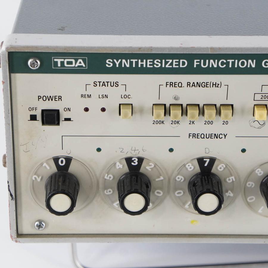 [DW]USED 8日保証 TOA FS-2201 SYNTHESIZED FUNCTION GENERATOR ファンクションジェネレーター 電源コード [04600-0008] : ソク ...