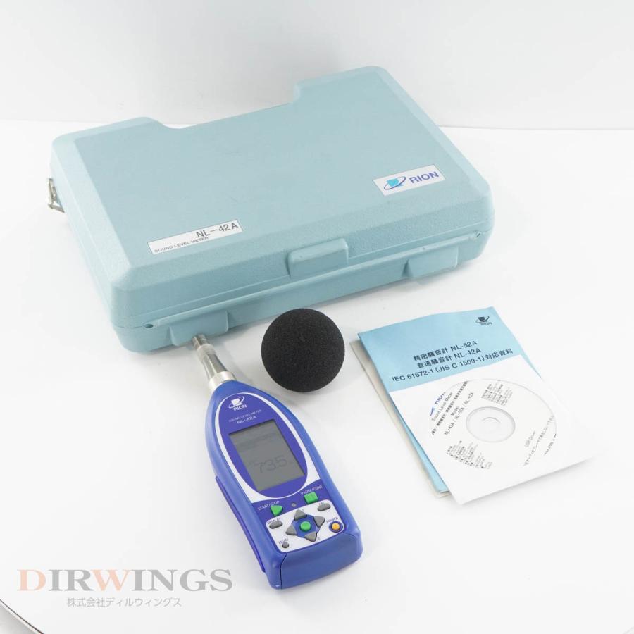 [DW]USED 8日保証 RION NL-42A SOUND LEVEL METER 普通騒音計 サウンドレベルメーター UC-52 NH-24 ソフトウェア [04621-0066 ...