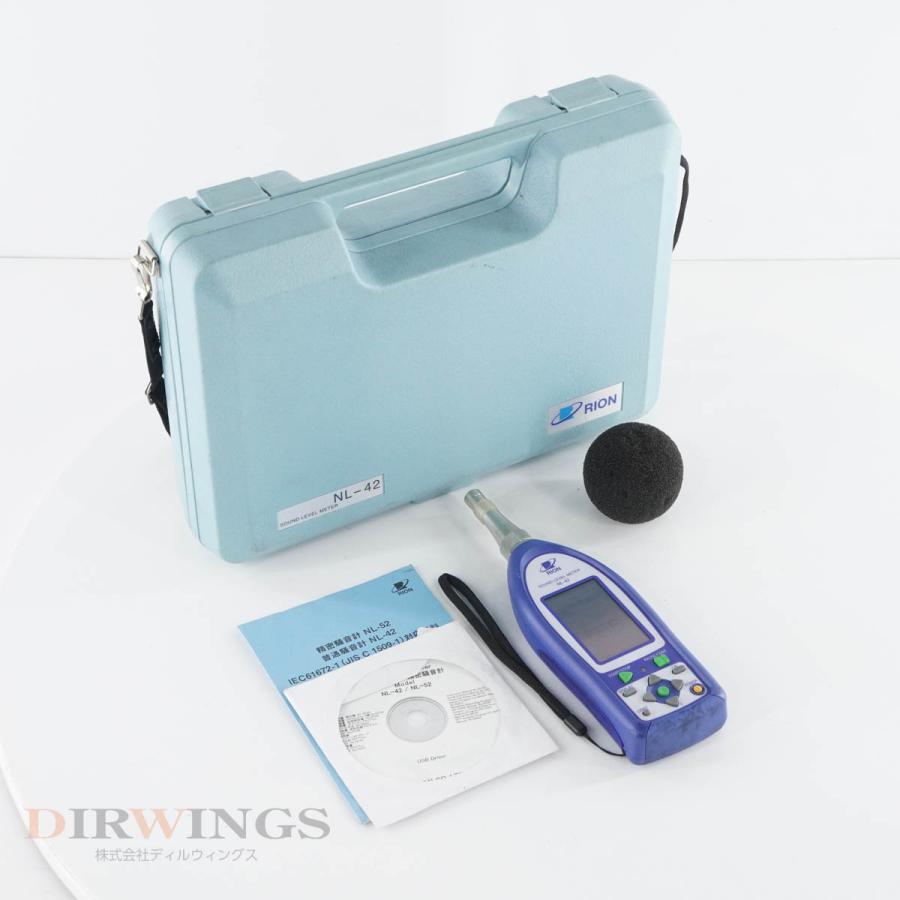 [DW]USED 8日保証 08/2021CAL RION NL-42 SOUND LEVEL METER 普通騒音計 サウンドレベルメーター ...