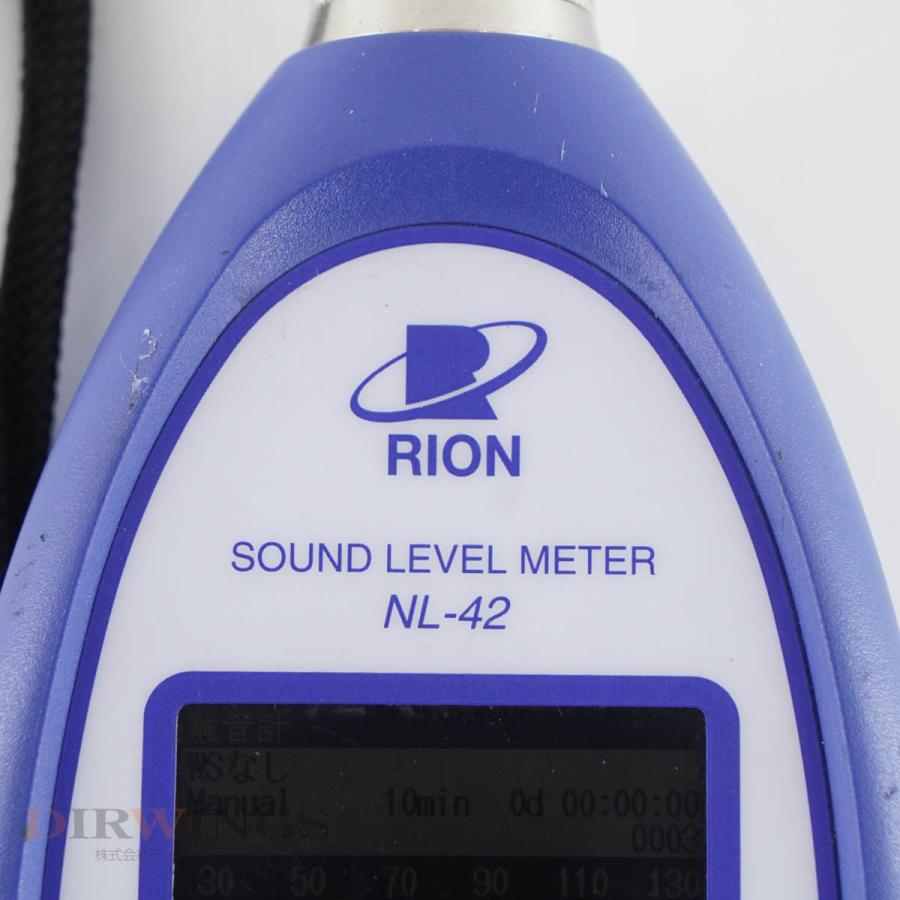 [DW]USED 8日保証 08/2021CAL RION NL-42 SOUND LEVEL METER 普通騒音計 サウンドレベルメーター ...