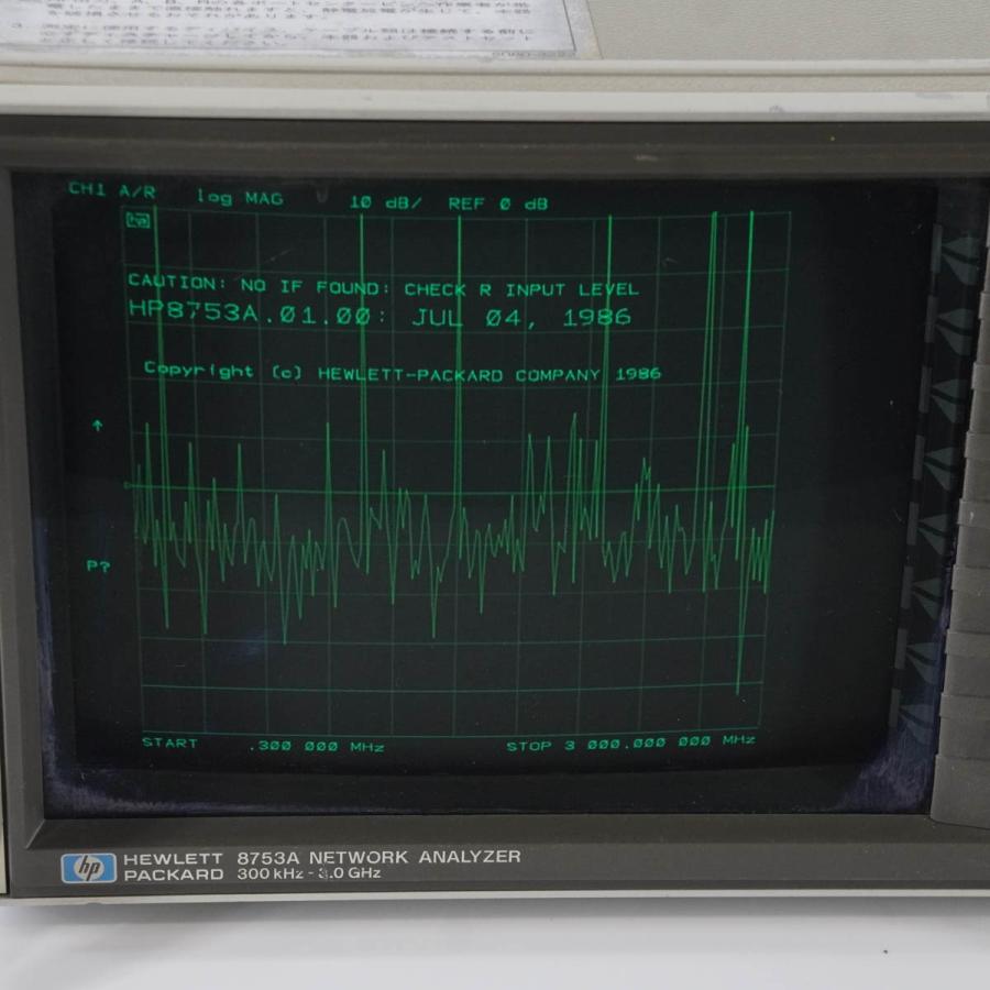 [DW]USED 8日保証 hp 8753A NETWORK ANALYZER ネットワークアナライザー 300kHz-3.0GHz ...