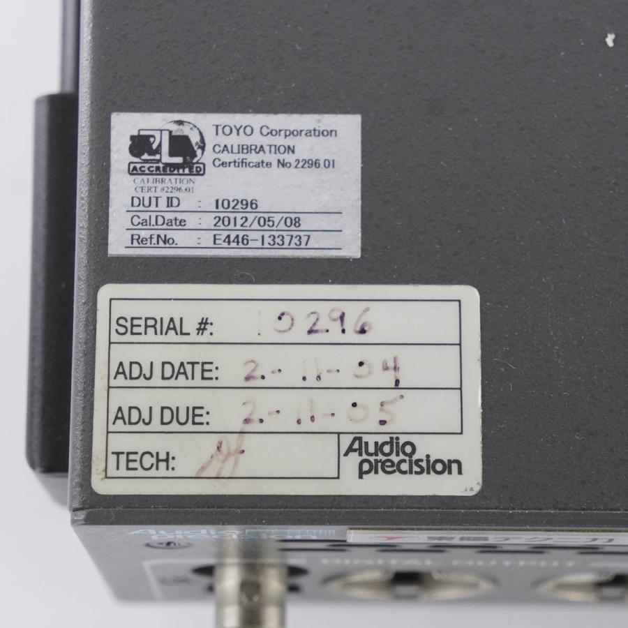 [DW]USED 8日保証 Audio Precision ATS-2 Analyzer オーディオアナライザー Test System ...