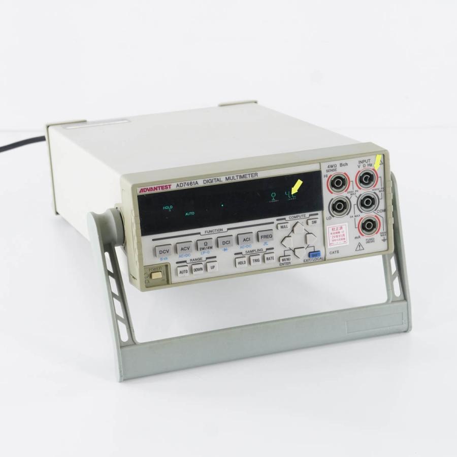 [JB]USED 現状販売 ADVANTEST AD7461A DIGITAL MUlTIMETER デジタルマルチメーター 電源コード ...