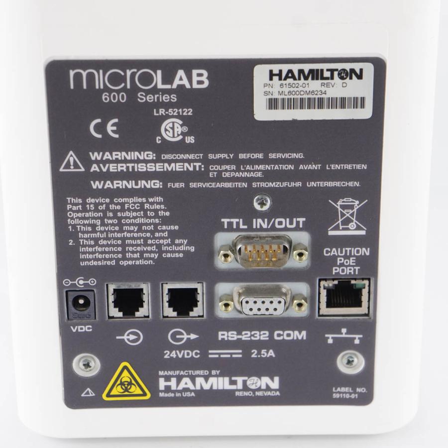[DW]USED 8日保証 HAMILTON microLAB 600 セミオート分注機 ACアダプター ソフトウェア [04660-0008 ...
