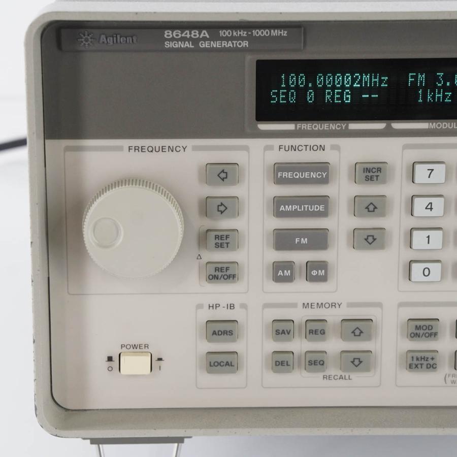 [DW]USED 8日保証 12/2021CAL Agilent 8648A CFG002 SIGNAL GENERATOR シグナル ...