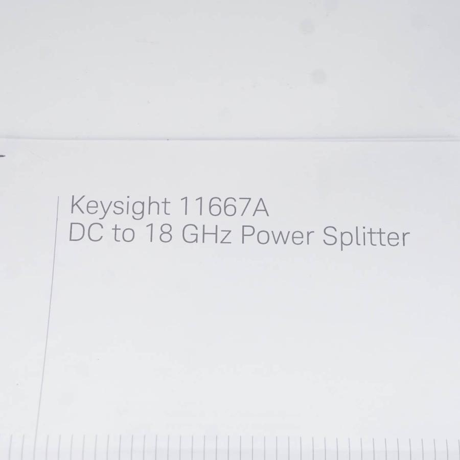 [JB]USED 現状販売 Agilent 11667A POWER SPLITTER パワースプリッター DC-18GHz 取扱説明書 ...
