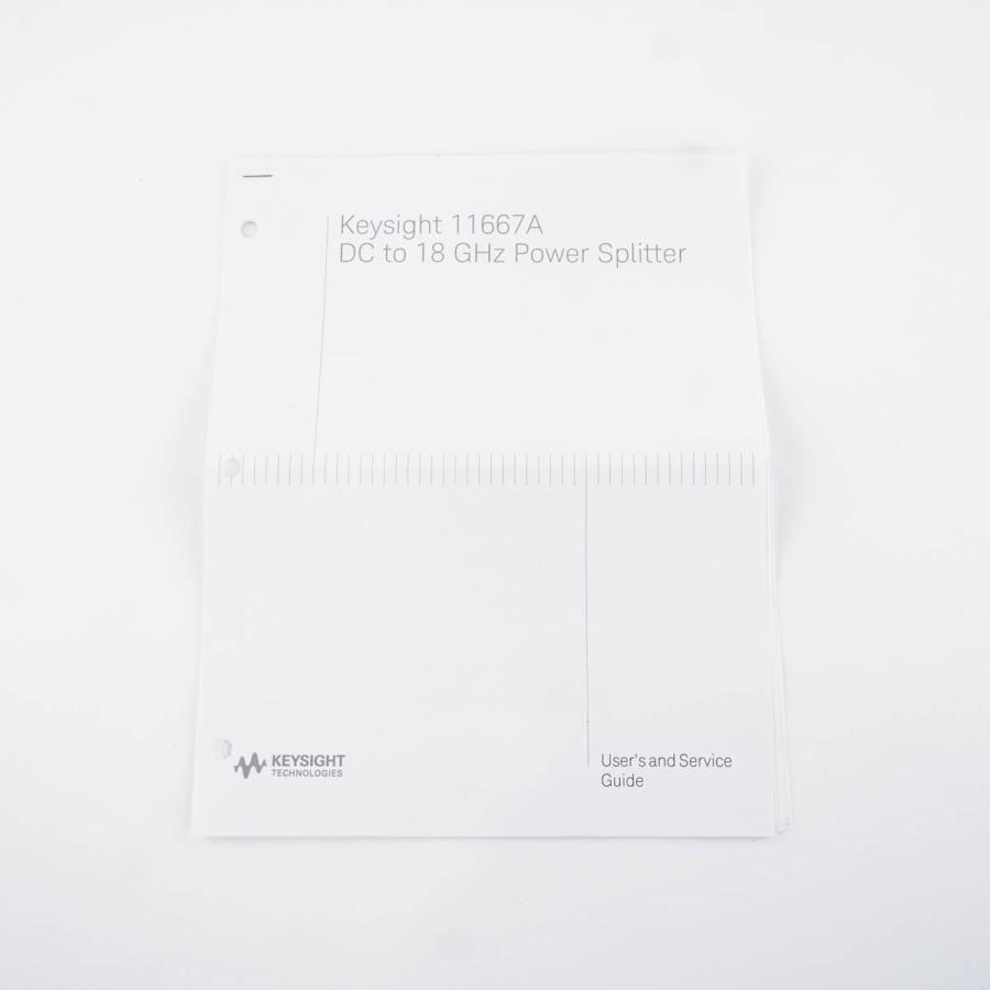 [JB]USED 現状販売 Agilent 11667A POWER SPLITTER パワースプリッター DC-18GHz 取扱説明書 ...