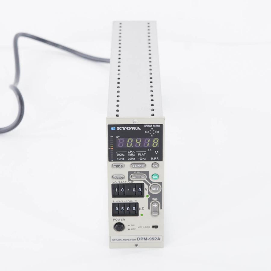 [JB]USED 現状販売 KYOWA DPM-952A STRAIN AMPLIFIER ストレインアンプ 電源コード 取扱説明書 [04676-0058] :04676-0058 ...