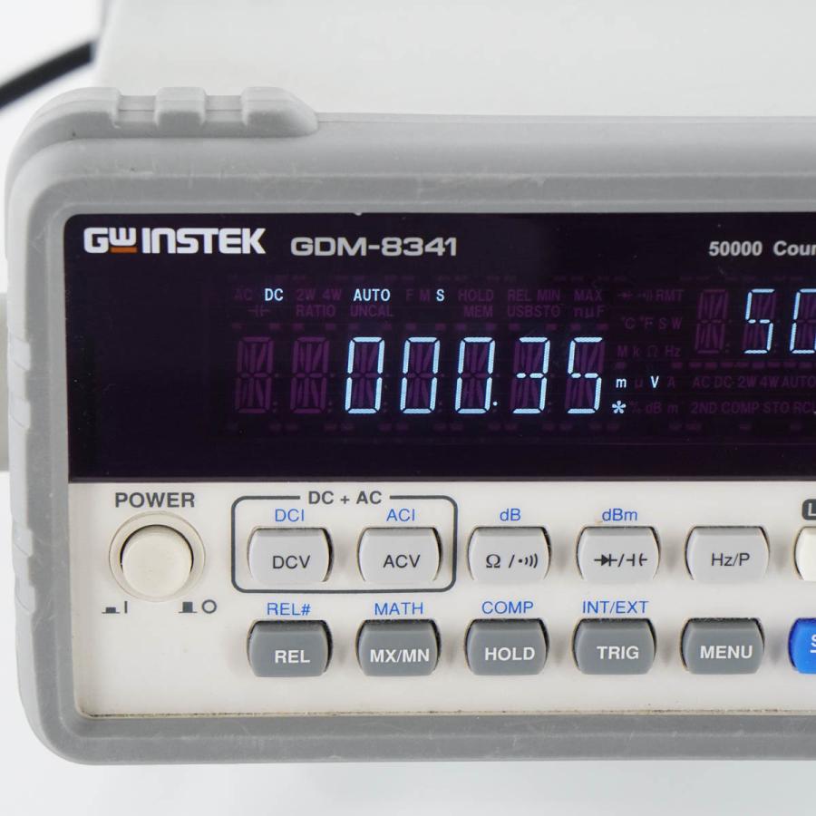 [DW]USED 8日保証 02/2022CAL GW INSTEK GDM-8341 50000 Counts Dual Measurement Multimeter デジタルマルチメーター ...