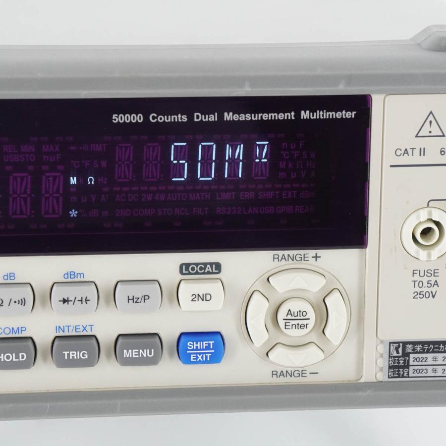 [DW]USED 8日保証 02/2022CAL GW INSTEK GDM-8341 50000 Counts Dual Measurement Multimeter デジタルマルチメーター ...