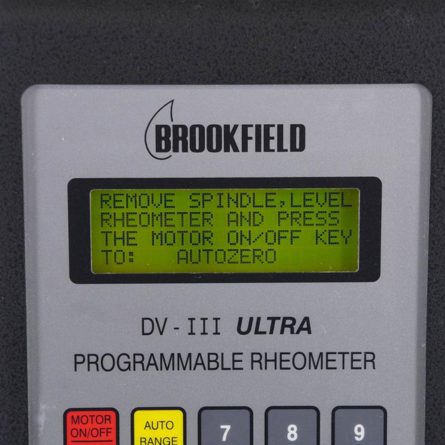 [JB]USED 現状販売 BROOKFIELD DV-III ULTRA PROGRAMMABLE RHEOMETER ACアダプター ...