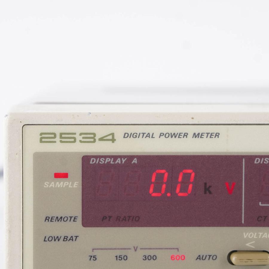 [DW]USED 8日保証 YOKOGAWA 2534 10-A-1/M/C1 DIGITAL POWER METER デジタルパワーメーター ...