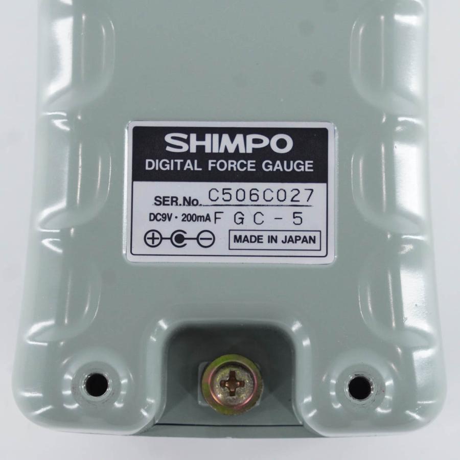 [DW]USED 8日保証 SHIMPO FGC-5 DIGITAL FORCE GAUGE デジタルフォースゲージ [04712-0009 ...